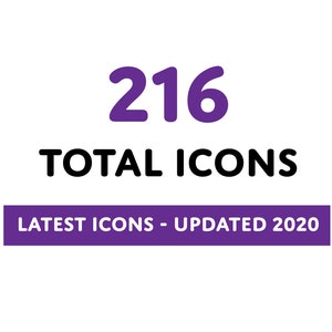 Purple Social Media Icons Bundle - Over 200 Social Media Icons - Blog ...