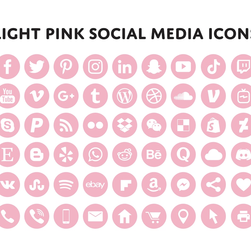 Social Media Icons - Etsy
