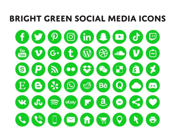 Green Business Icons Clipart
