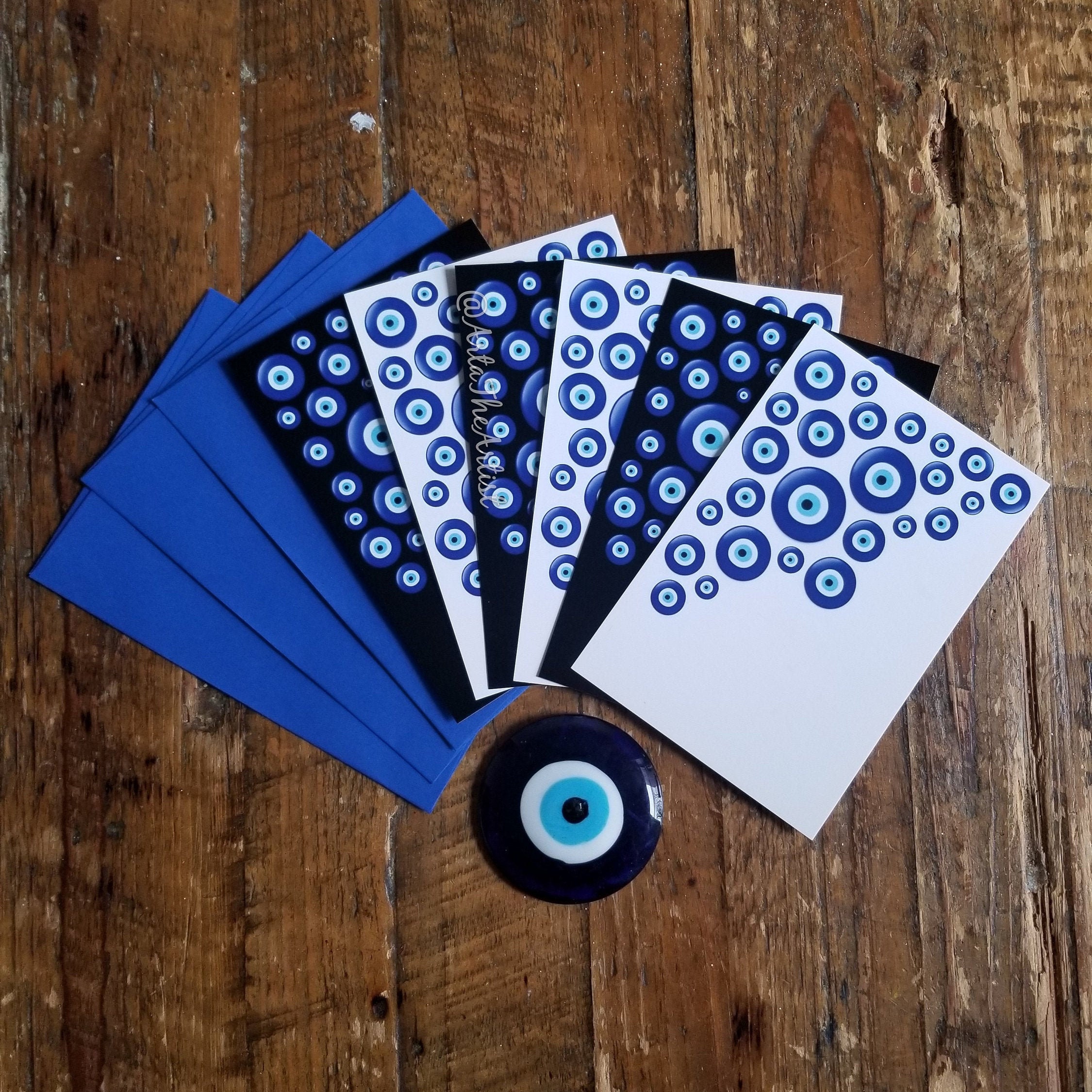 Evil eye stationary/ thank you card/ greeting card/ postcard/ | Etsy