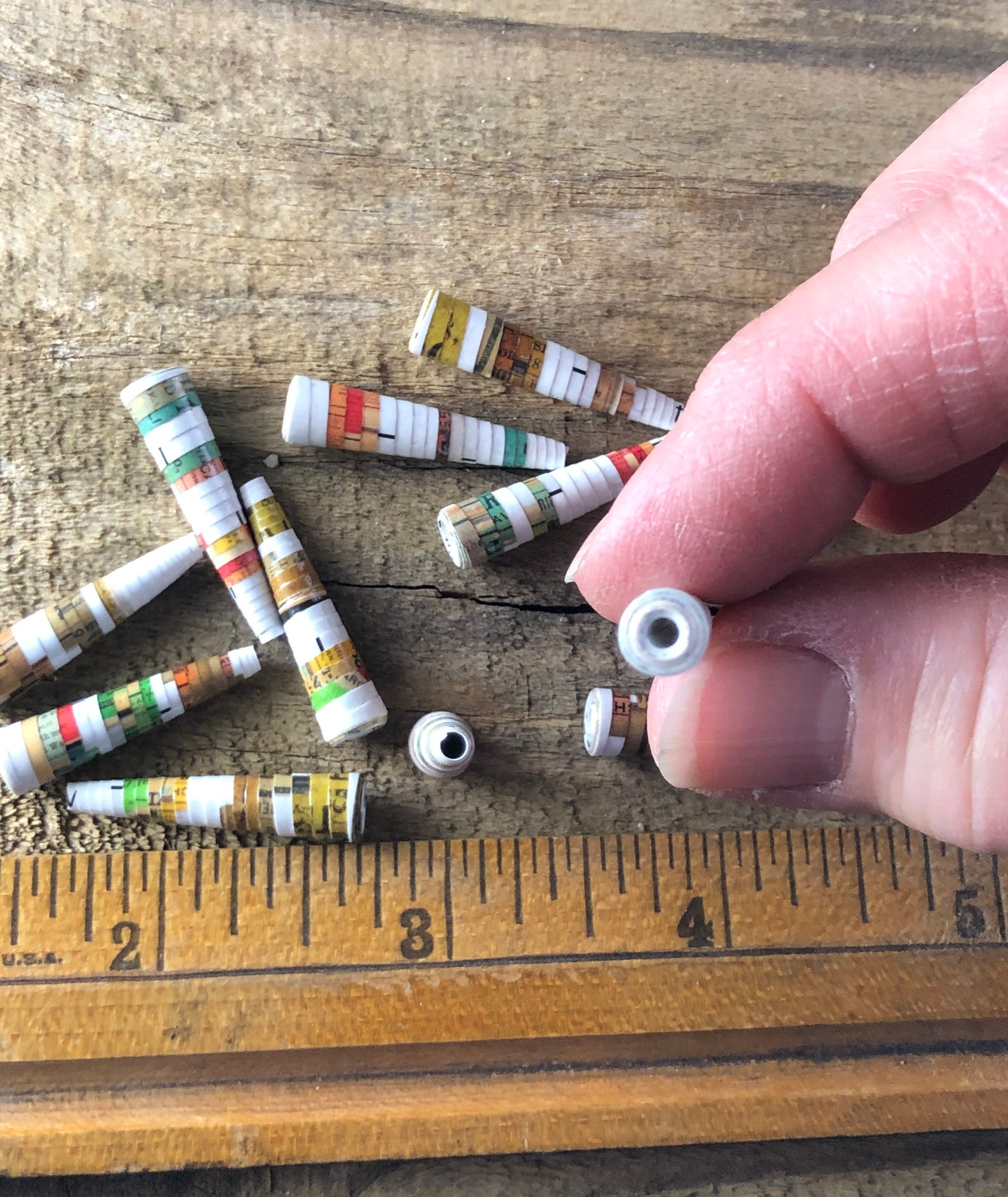 Colorful Cone Shaped Paper Beads - Etsy Sweden