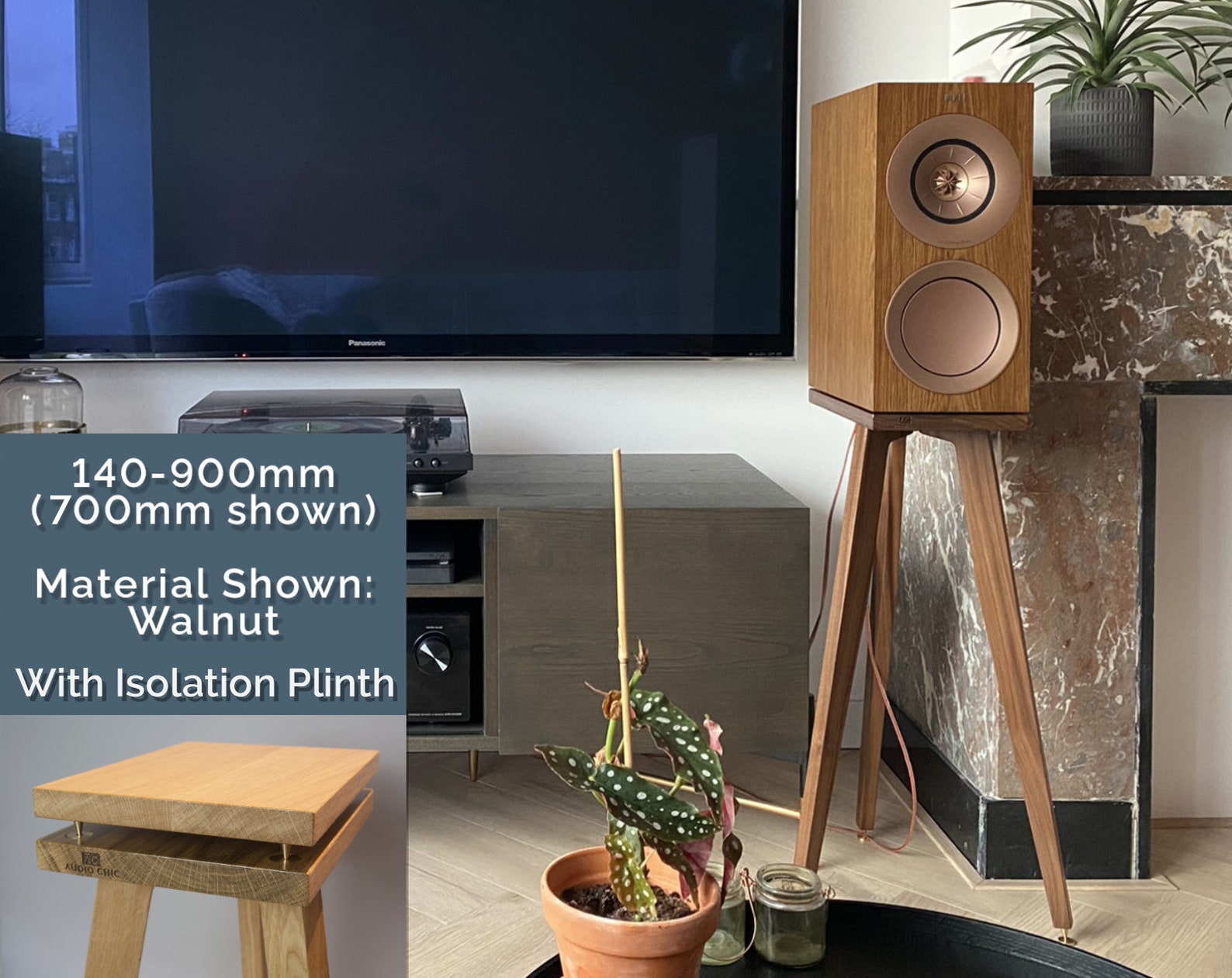 KEF R3 Speaker Stands With Isolation Plinths 140-900mm (pair) - Etsy