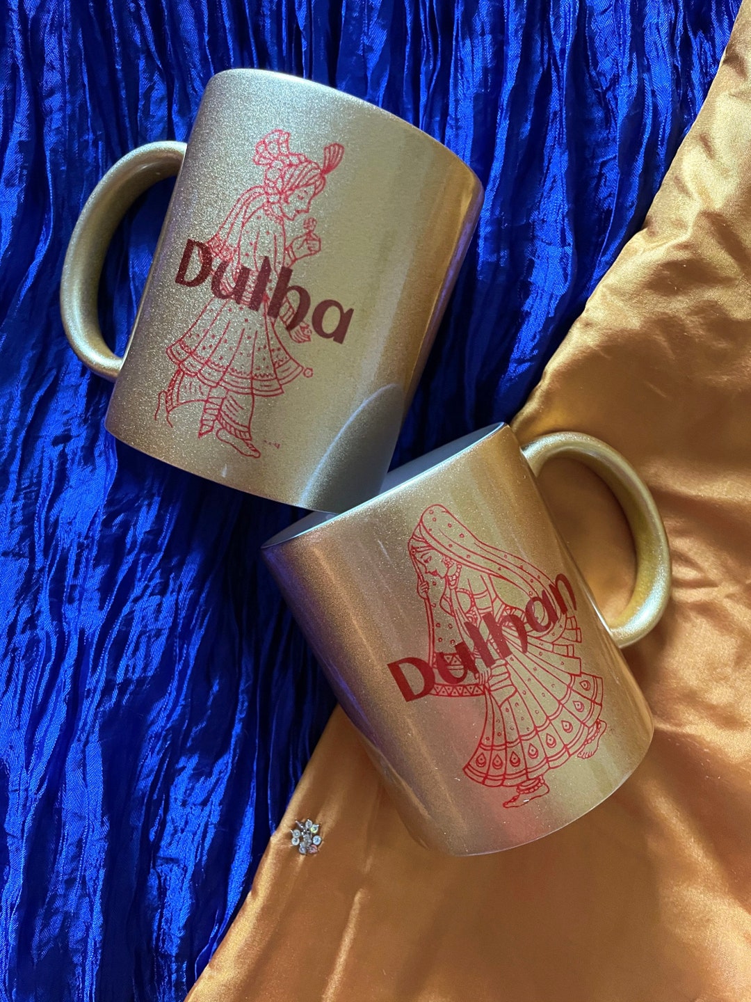 Dulha-dulhan Mug Set| Desi Bride| Desi Groom| Desi Wedding| Indian ...