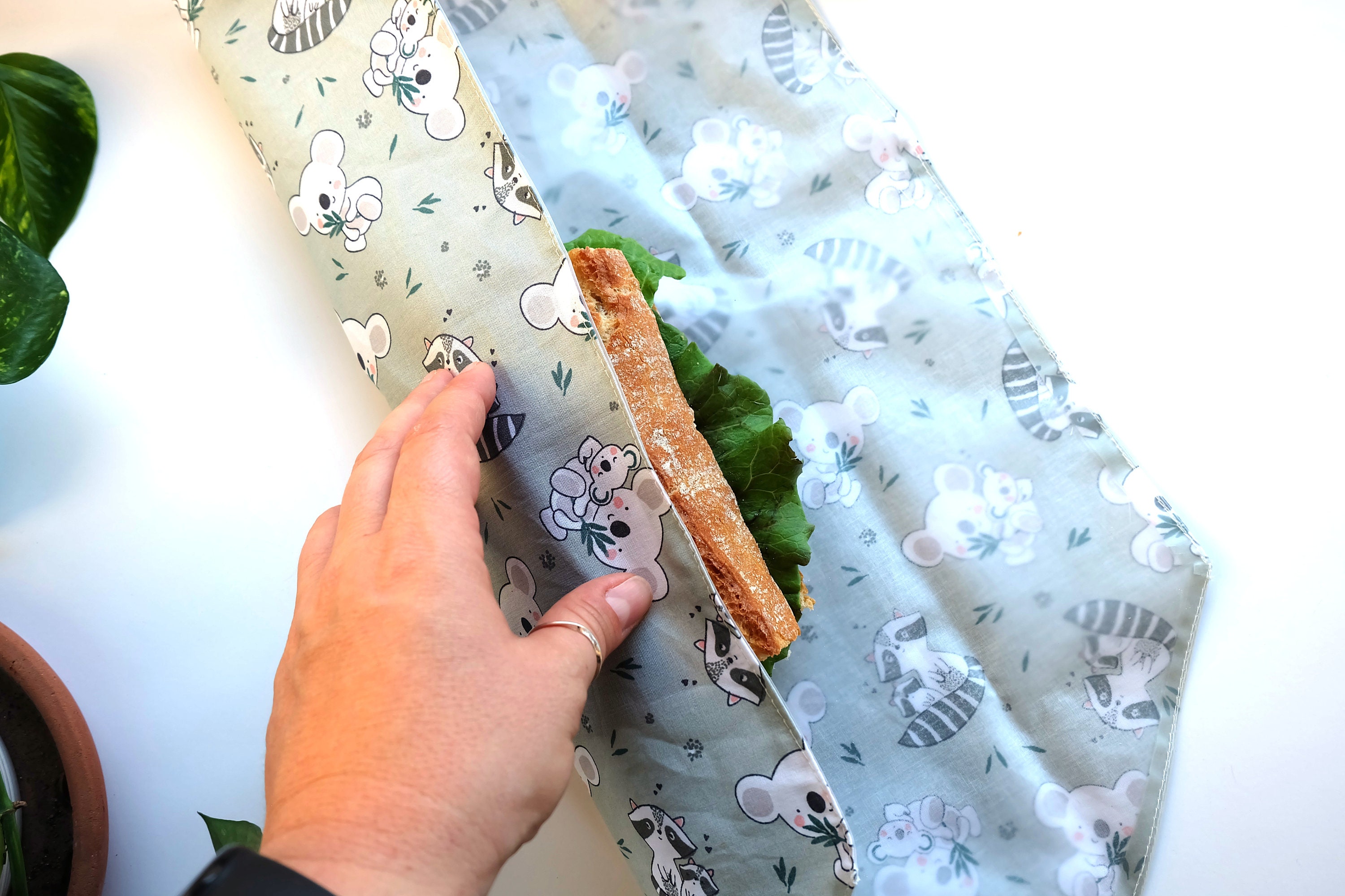 Personalized Reusable Sandwich Wrap: Large Waterproof Zero Waste Food ...