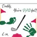 Golf Par-fect Dad Father's Day Printable Gift | Handprint Footprint ...