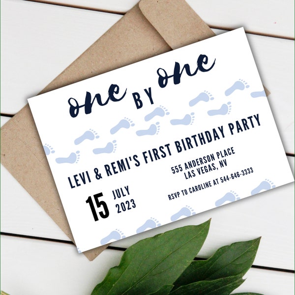 Footprints Twins Template - Etsy