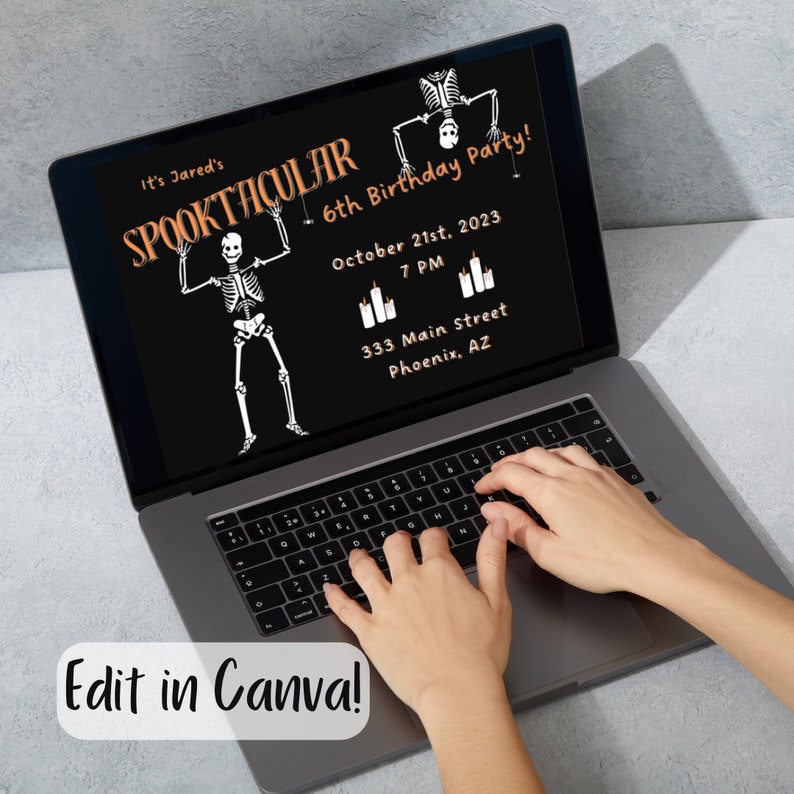 Spooktacular Birthday Halloween Party Editable Invitation | Fall Autumn ...