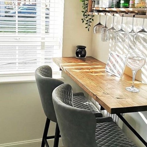 Rustic Wooden Breakfast Bar | Etsy