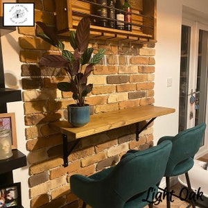 30cm Breakfast Bar, Rustic Chunky Industrial Style Breakfast Bar Buy ...