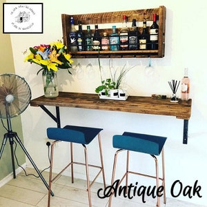 30cm Breakfast Bar, Rustic Chunky Industrial Style Breakfast Bar Buy ...