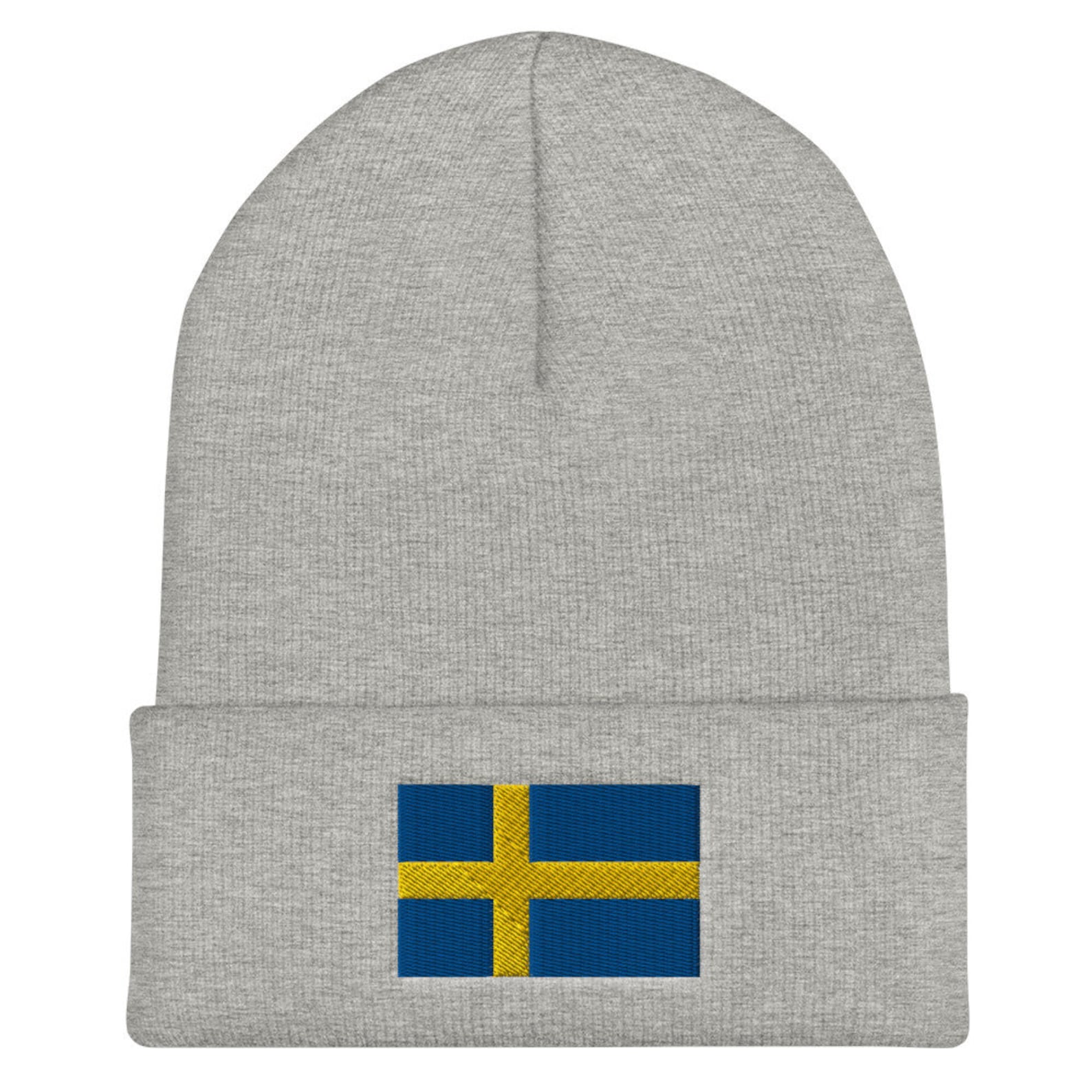 Embroidered Flag of Sweden Winter Hat, Woolie, Skull Cap - Etsy