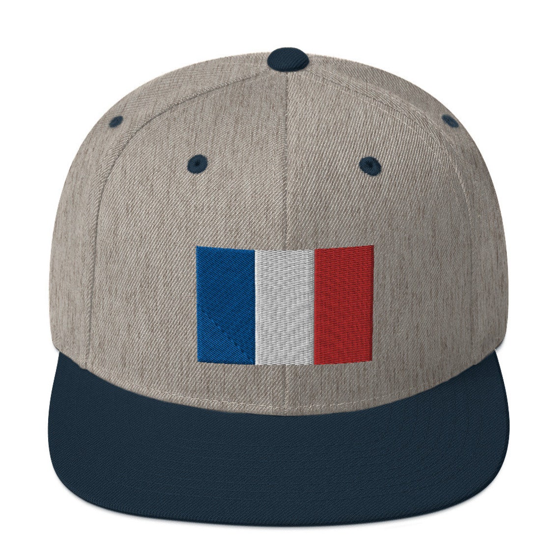 Embroidered Flag of France Snapback Hat Cap | Etsy
