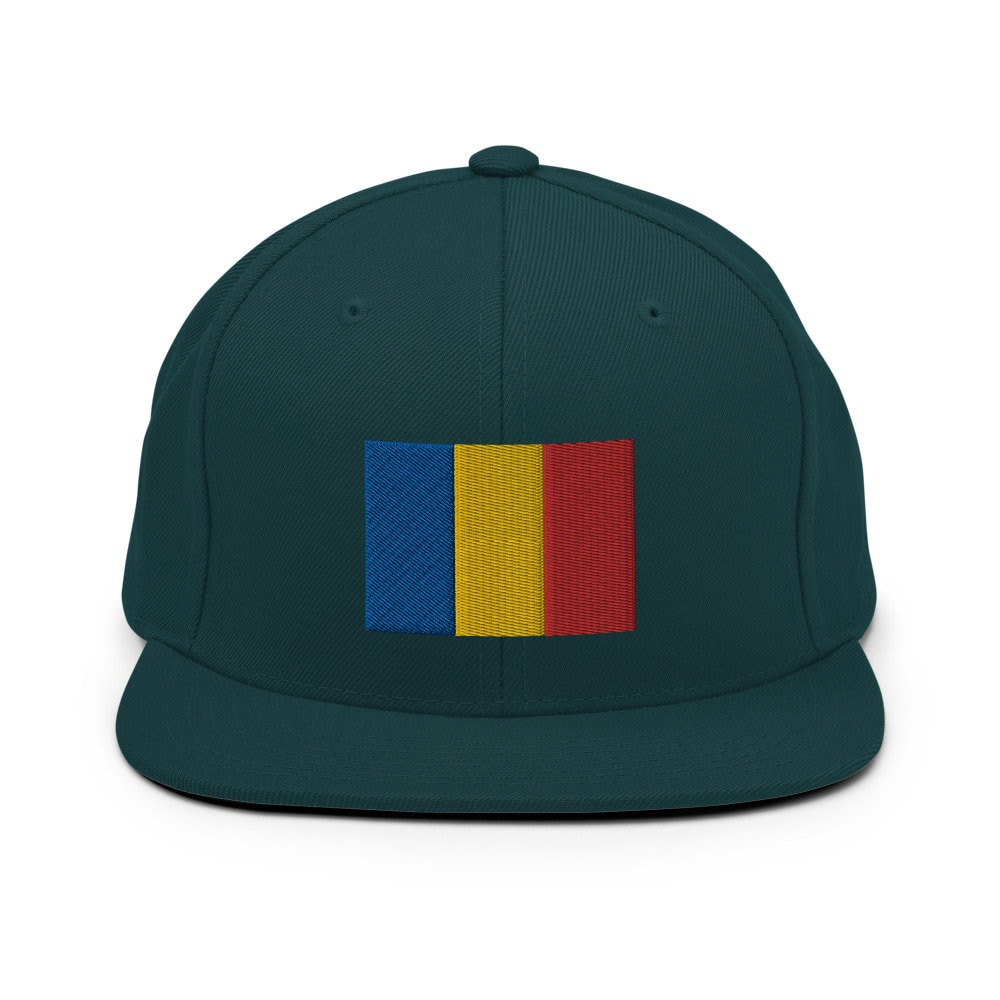 Embroidered Flag of Romania Snapback Hat Cap - Etsy