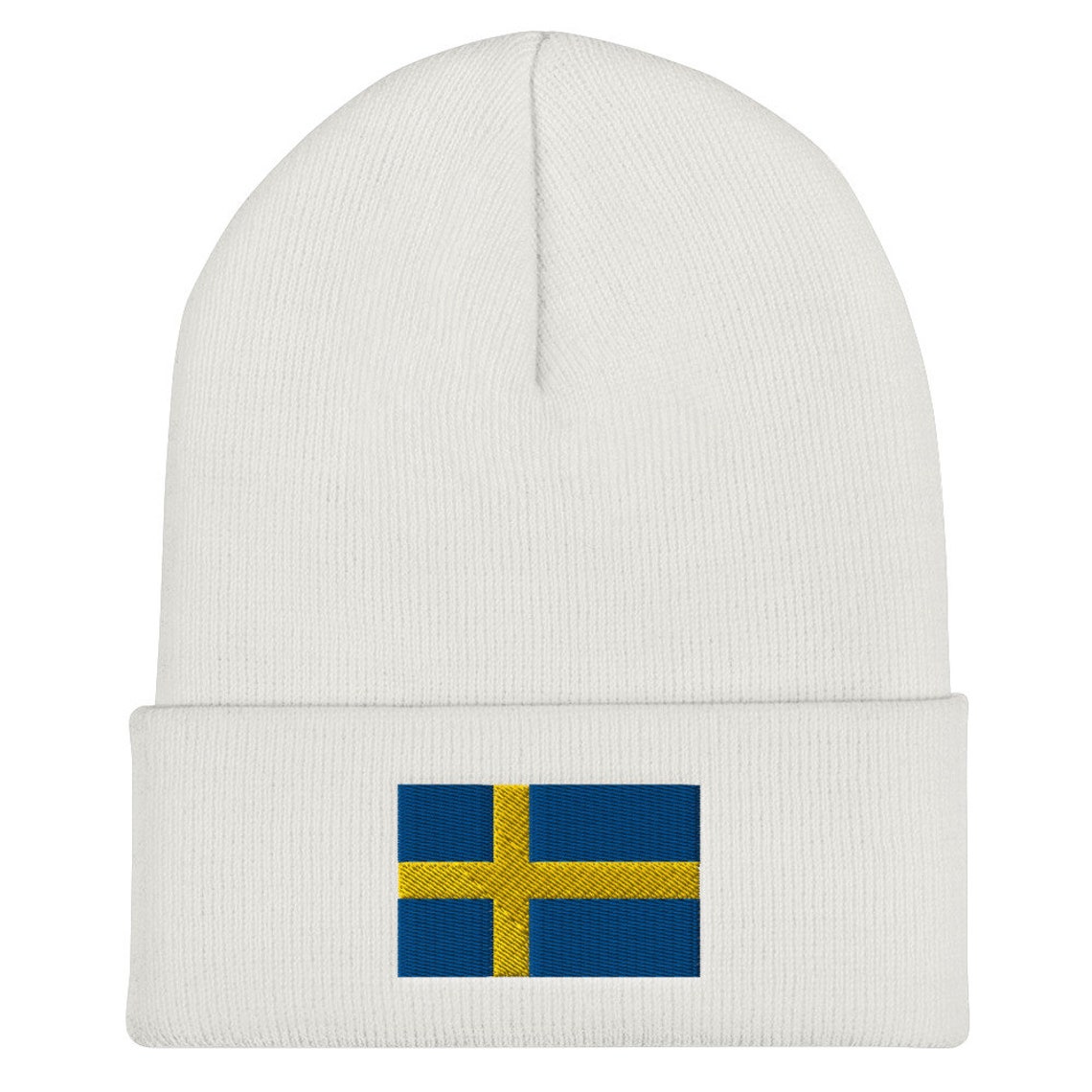 Embroidered Flag of Sweden Winter Hat, Woolie, Skull Cap - Etsy