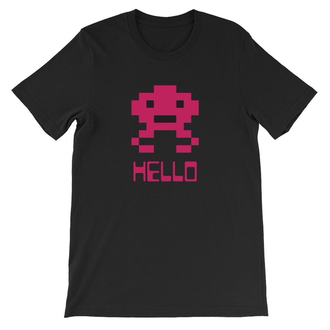 Custom Personalized Space Invader T-shirt, 80's Retro Gamer, Video Game ...