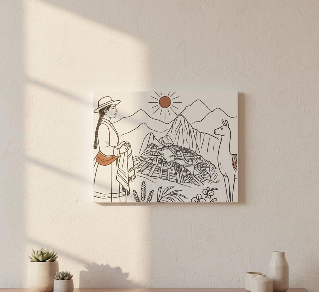 Machu Picchu Canvas Print, Peru Wall Art - Etsy