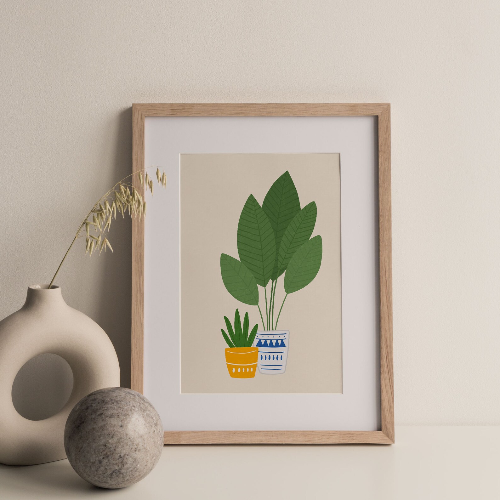 Buy House Plants Print Wall Art, Botanical Wall Art, Plant Poster, Boho ...