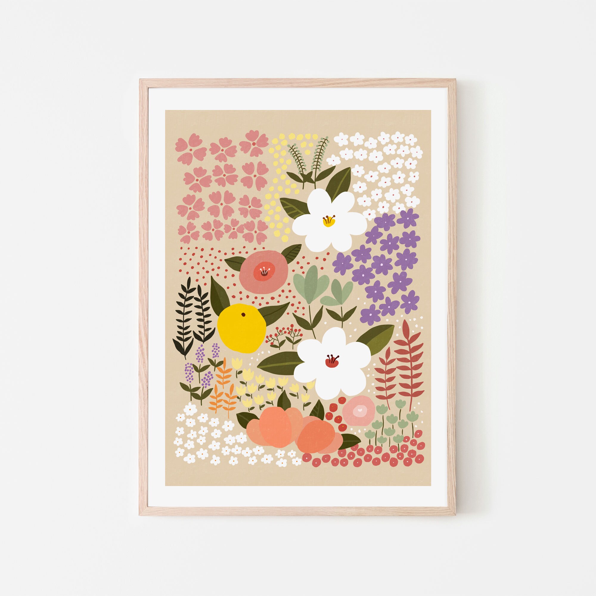 Floral Art Print Botanical Wall Art Flower Print Flower | Etsy