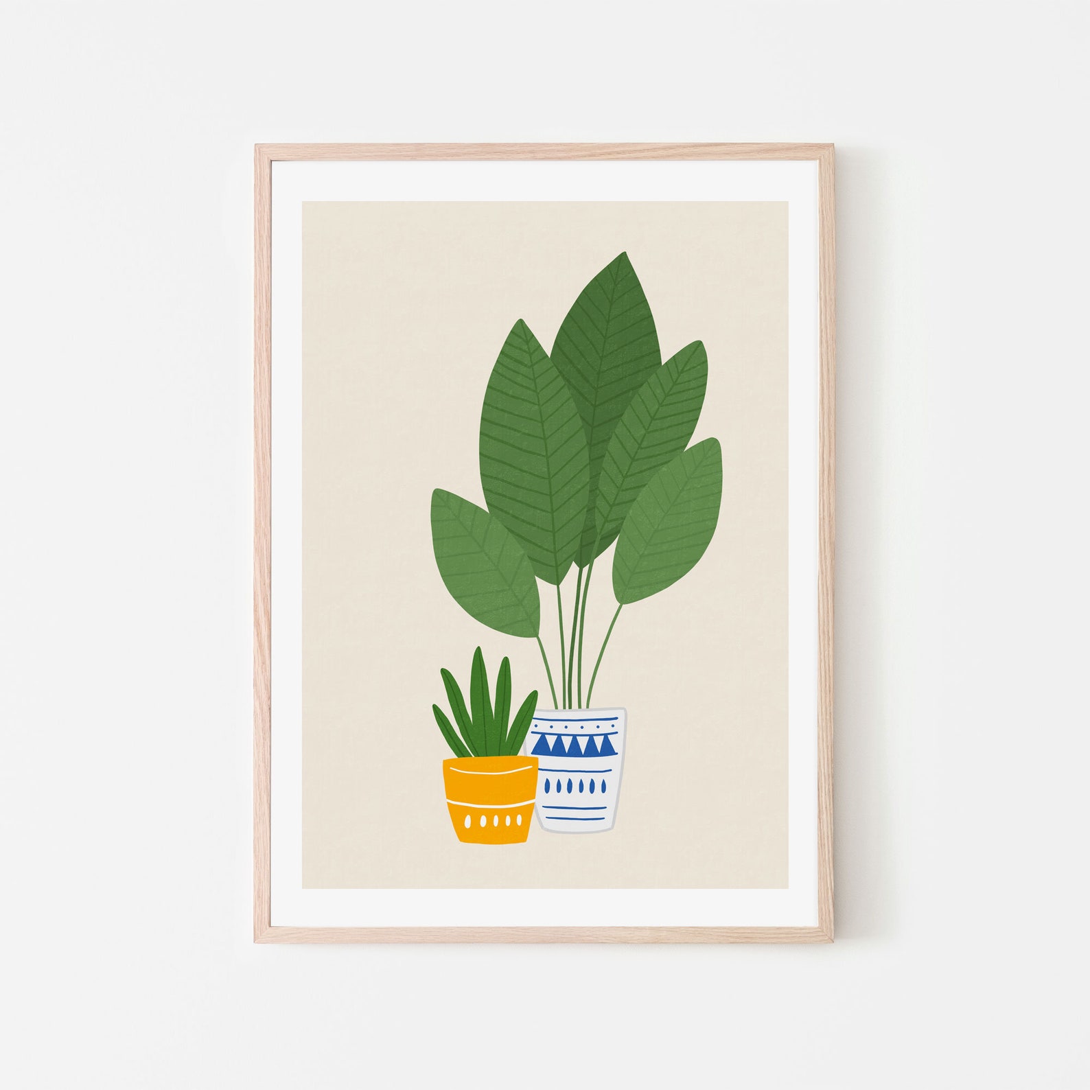 Buy House Plants Print Wall Art, Botanical Wall Art, Plant Poster, Boho ...