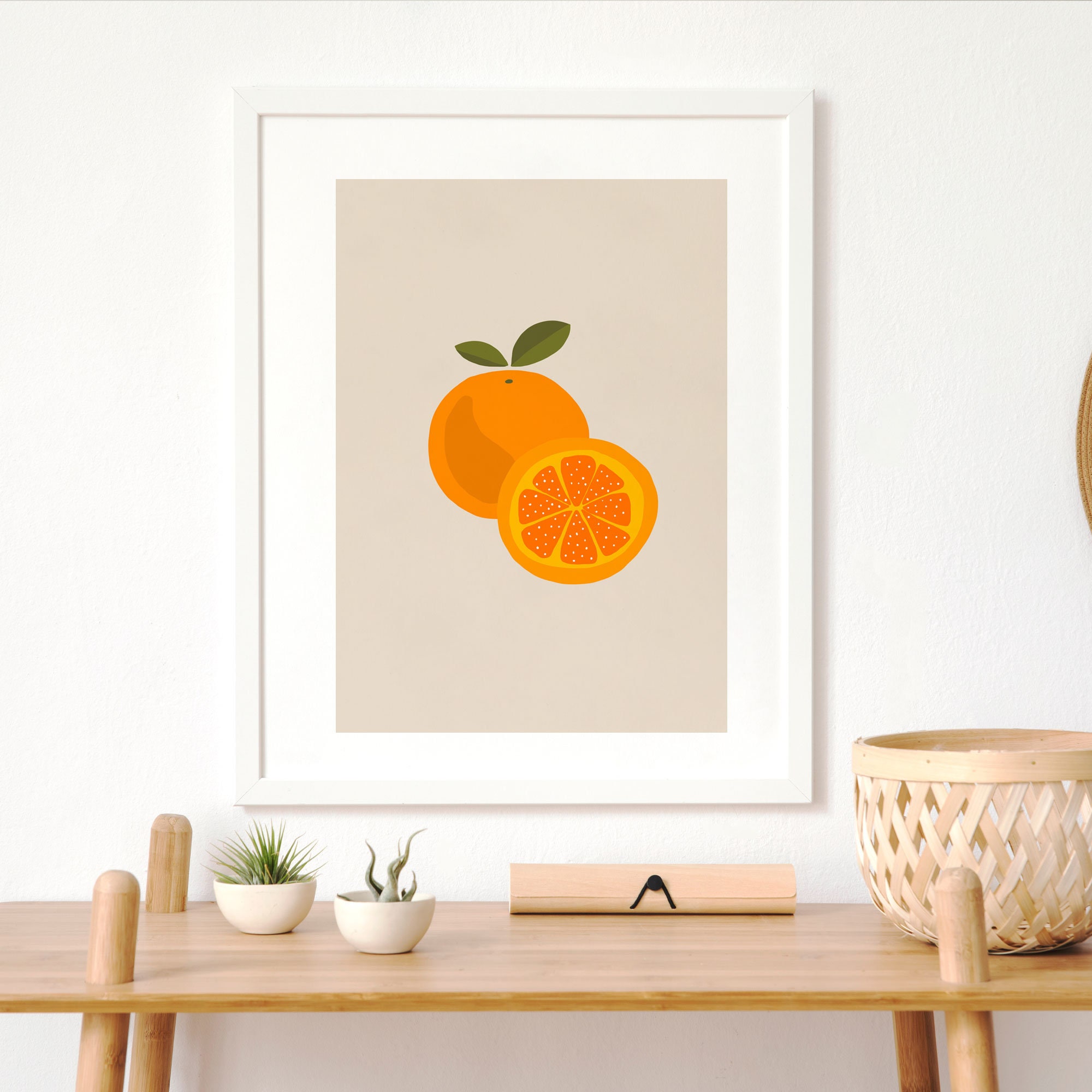 Orange Citrus Print Printable Wall Art Botanical Wall Art - Etsy