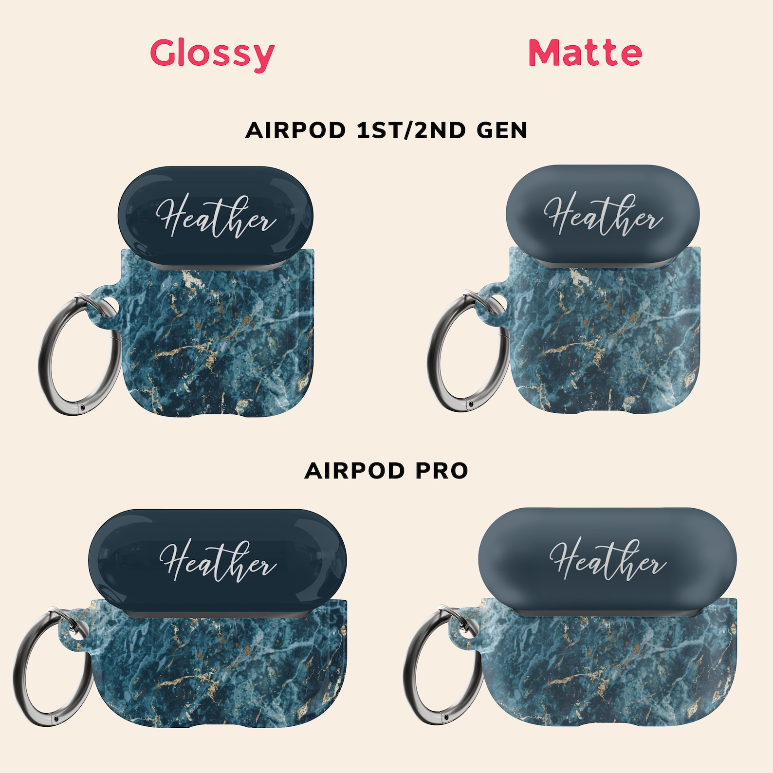 Personalized Name Apple Airpods Pro Case Customized Name - Etsy