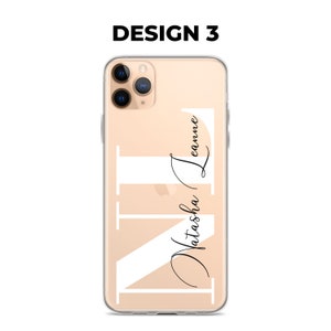 Custom Name Phone Case, Personalized Monogram Case for iPhone 16 15 14 ...