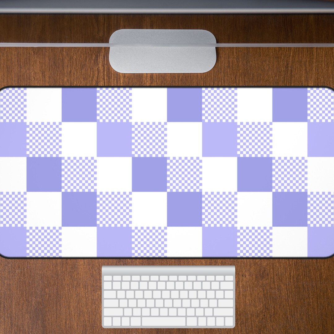 Checker Print Desk Mat Y2k Aesthetic Geometric Desk Accessories Ideal ...