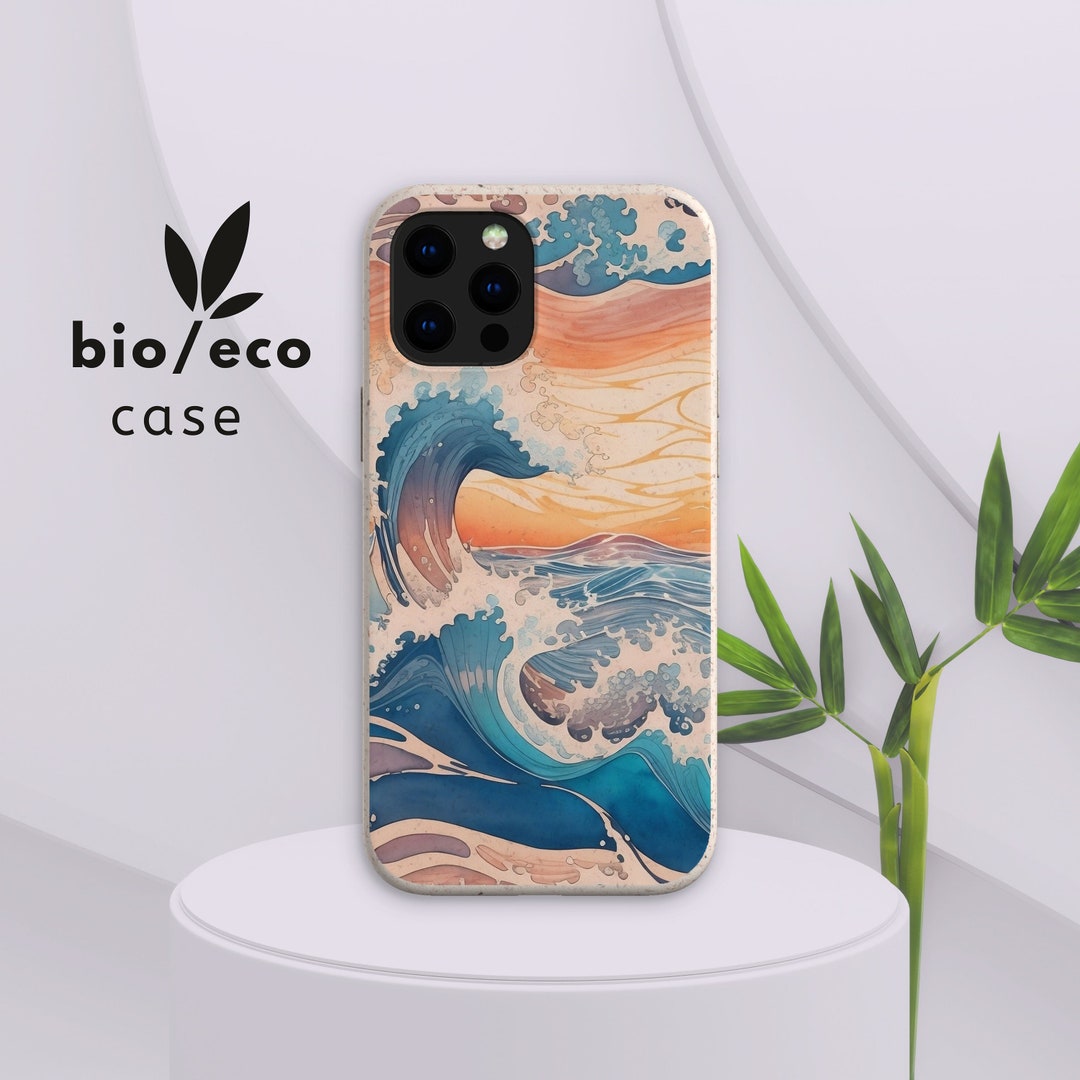 WAVES Compostable Phone Case, Eco-friendly Bamboo Cover for iPhone 16 ...