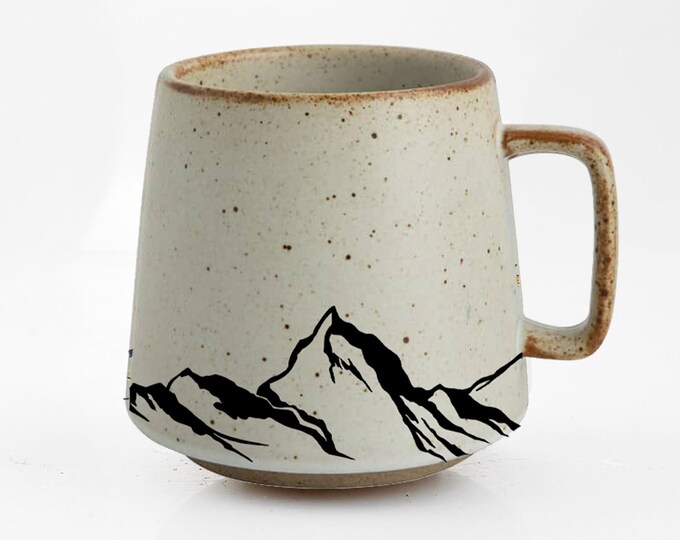 Mountain Coffee Mug – Ceramic Mug for Outdoor Lovers - Etsy