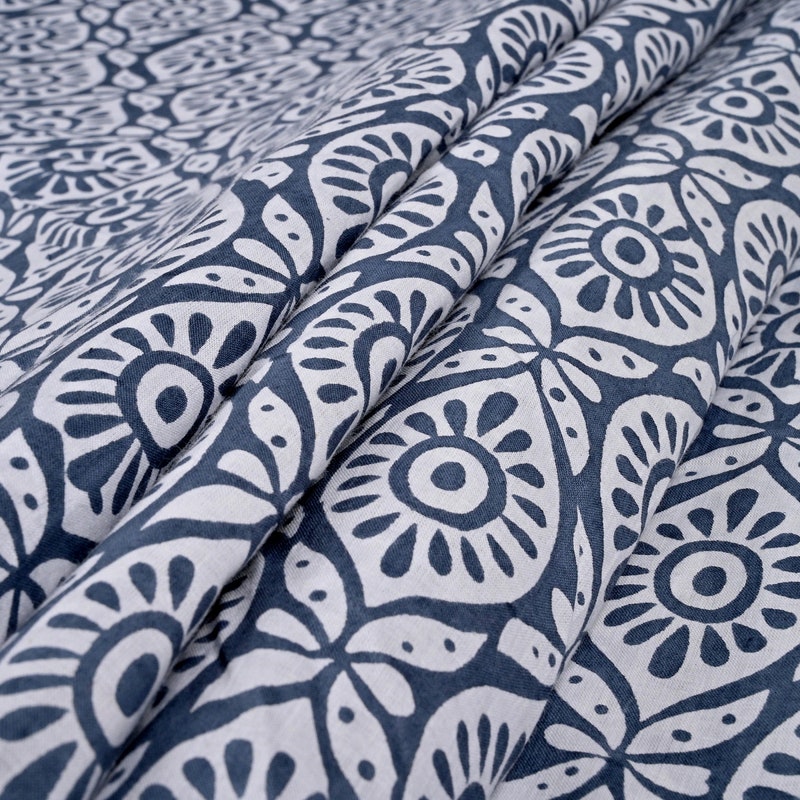 Indigo Blue Fabric - Etsy