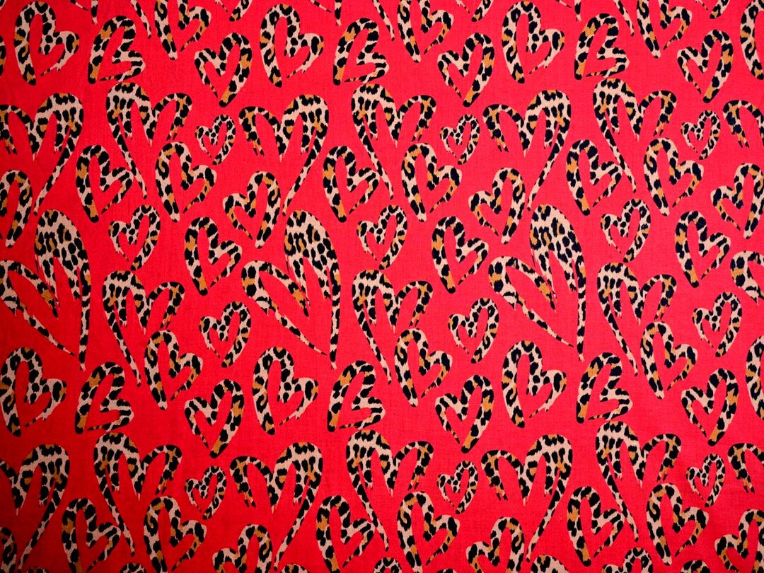 Leopard Print Fabric Block Printed Cotton Material Cheetah Print - Etsy