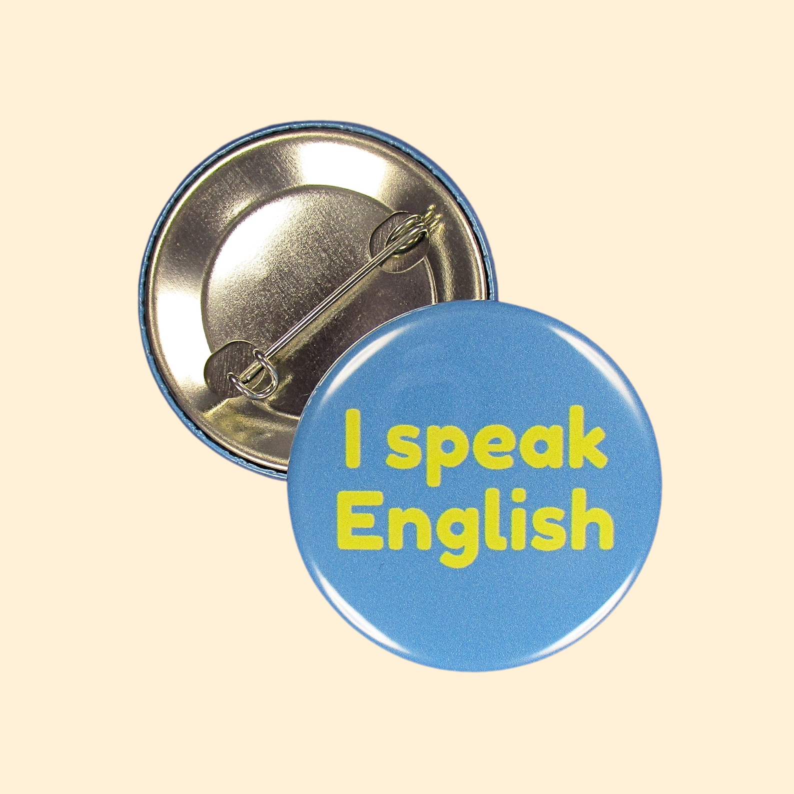 Pin: "i Speak English" ~ Badge, Pinback Button ~ Flight Attendant ...
