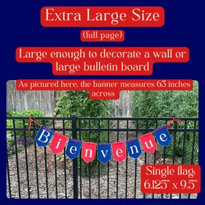 Printable Banner: "bienvenue à La Classe De Français" ~ Welcome to ...