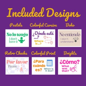 Spanish Classroom Phrases Printable Poster Set ~ Cursive and Print ...