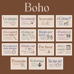 Spanish Classroom Phrases Printable Poster Set ~ Print AND Cursive ...