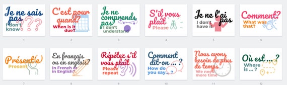 French Classroom Phrases Printable Poster Set Decoration - Etsy