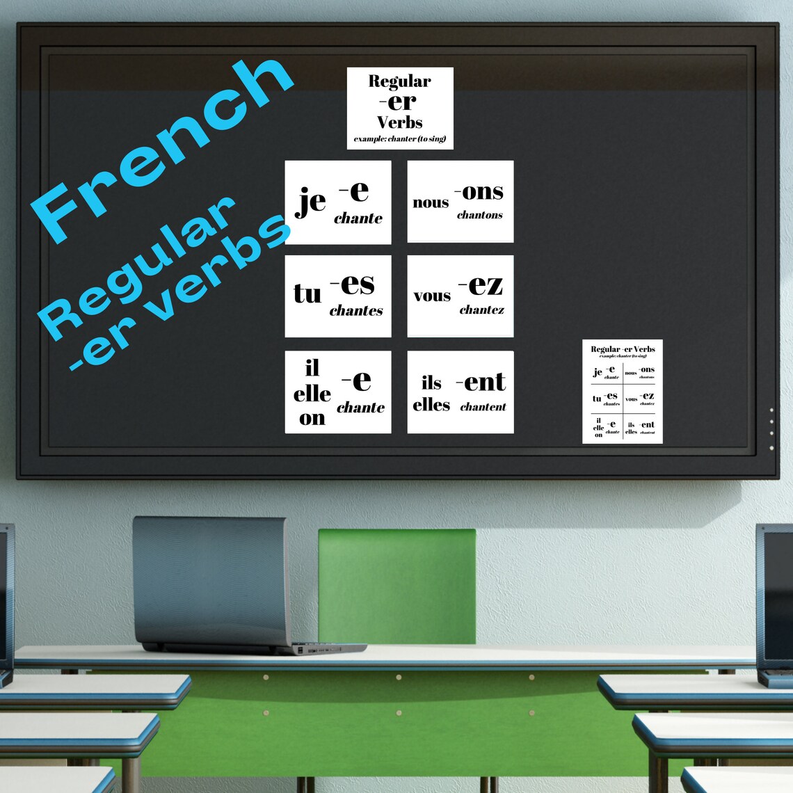 French Regular Verbs Printable Poster Bundle Conjugations & - Etsy Canada