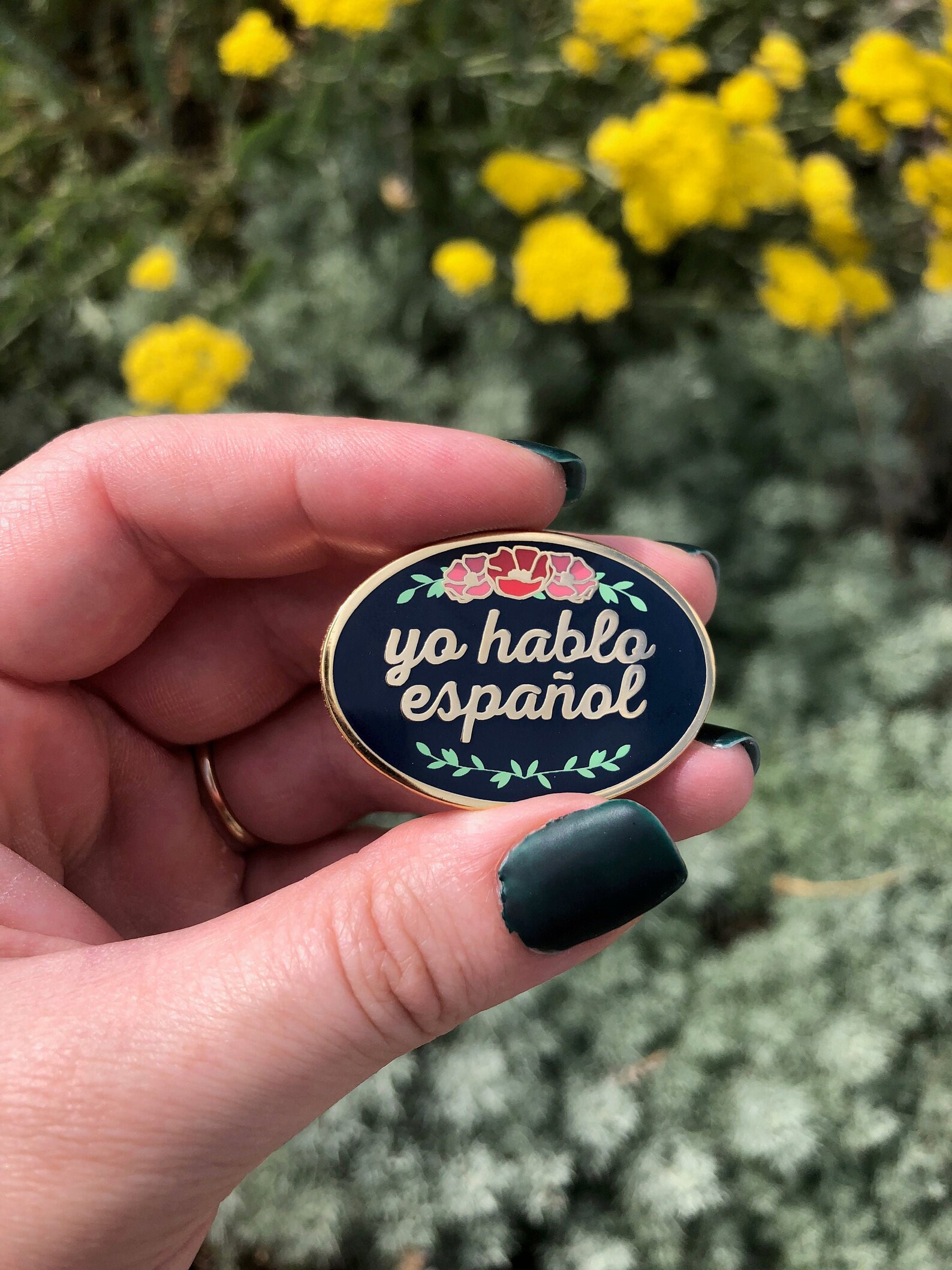 Enamel Pin: yo Hablo Español i Speak Spanish Gold, Rose Gold, or Silver ...