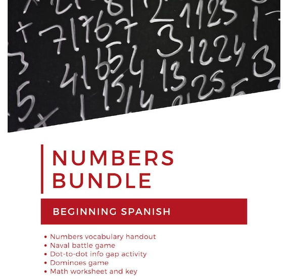 Learn Numbers in Spanish: Downloadable Activity Bundle - Etsy