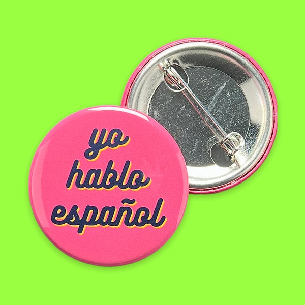 Hablo Espanol Button - Etsy