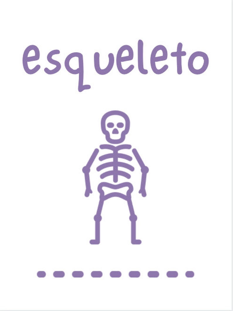 Spanish Halloween Vocab Printable Poster Set ~ Classroom Decor ...