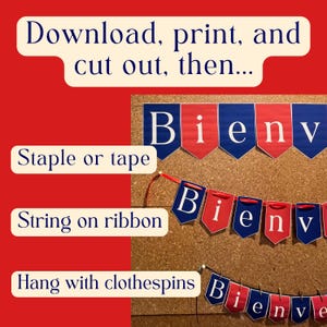 Printable Banner: "bienvenue à La Classe De Français" ~ Welcome to ...