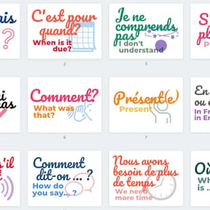 French PDF Poster Bundle: Classroom Phrases Fr Quotes Fr | Etsy