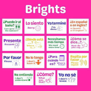Spanish Classroom Phrases Printable Poster Set ~ Cursive and Print ...