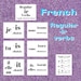French Regular Verbs Printable Poster Bundle Conjugations & Pronouns er ...