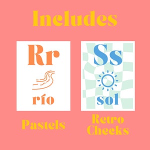 El Alfabeto Printable Posters in Pastels ~ Spanish Alphabet ...