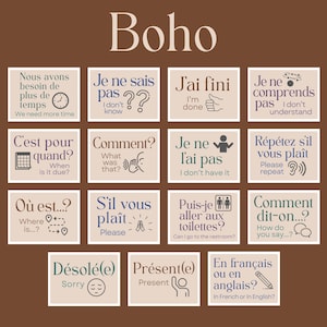 French Classroom Phrases Printable Poster Set ~ Colorful Class Decor ...