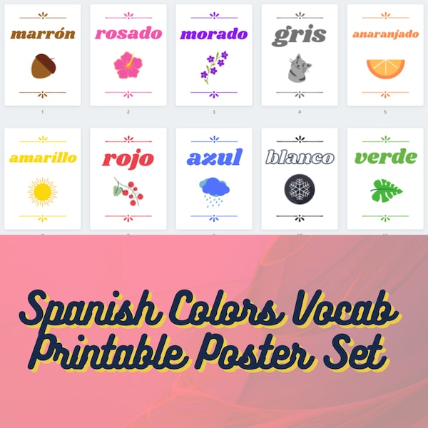 Spanish Poster - Etsy