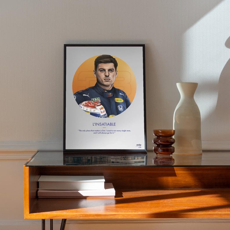 Poster the Insatiable - Illustration Max Verstappen - Digital Printing ...