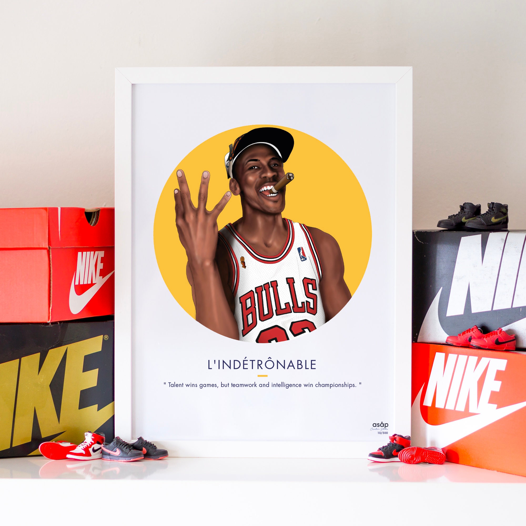 Michael Jordan Poster Jordan Illustration Portrait MJ23 | atelier-yuwa ...